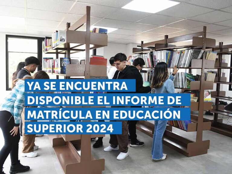 Informe de Matrícula en Educación Superior 2024 - Portal Educa